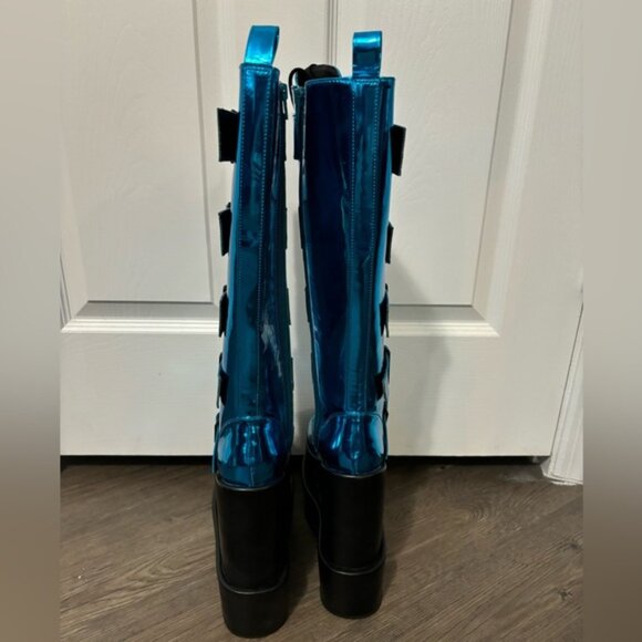 Dolls Kill | Shoes | Nwob Dolls Kill X Hatsune Miku Blue Platform Boots ...
